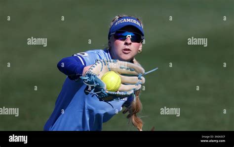 Indiana State Outfielder Brailey Mills During An Ncaa Softball Game