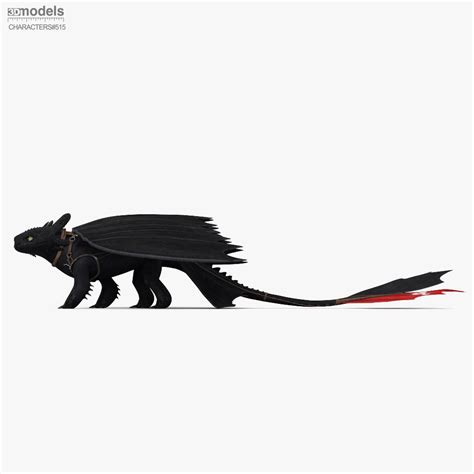 Toothless 3d Model Download Cartoon Characters On
