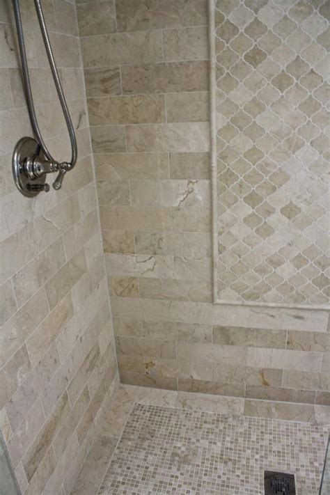 Neutral Tile Shower With Diamond Pattern Artofit