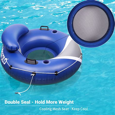 River Raft With Cooling Mesh Seat And Grip Handles Jasonwell Inflatable