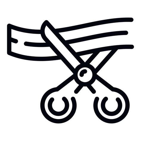 Ribbon Cutting Icon Vector Art Icons And Graphics For Free Download