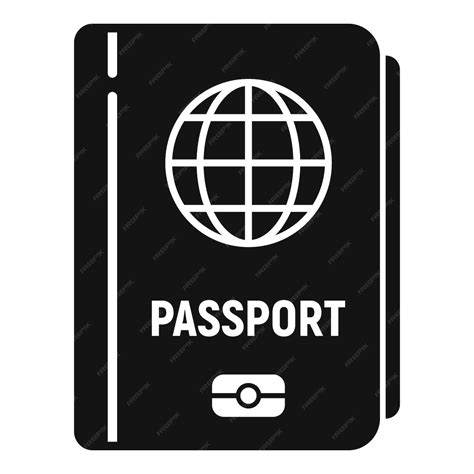 Premium Vector Passport Icon Simple Vector Id Card Badge Access