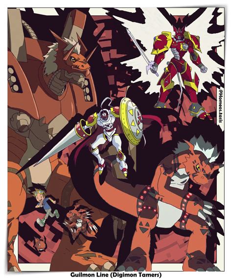 Digimon Guilmon Evolutions Digimon Xros Wars Crhm