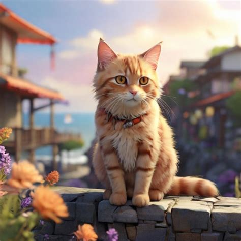 Imagem De Menina Gatinha Vetor Premium