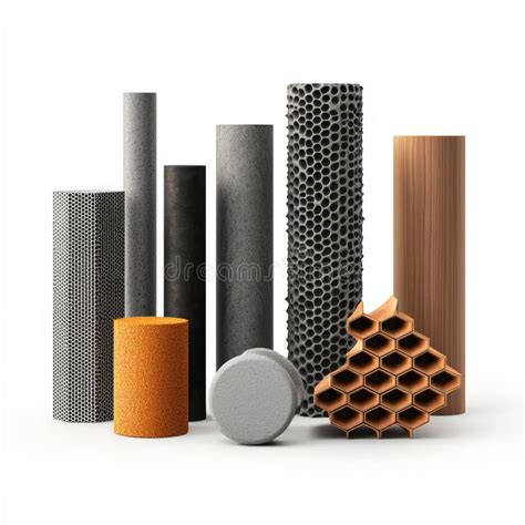A Collection Of Various Cylindrical Shapes Showcasing Different