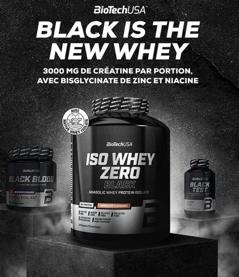 Iso Whey Zero " BLACK " + créatine - Biotech Usa - Healthy-life.fr