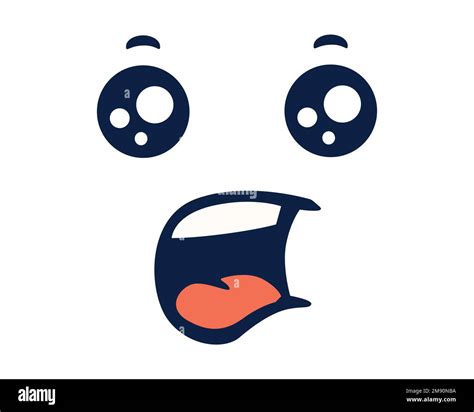 Screaming Kawaii Face Emotion Cute Character With Warrior Expression Stock Vector Image And Art