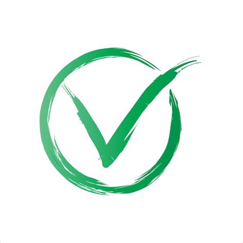 Premium Vector Vector Green Check Mark Icon Symbol Logo In A Circle