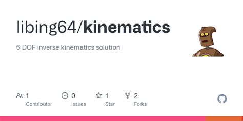 Github Libing64kinematics 6 Dof Inverse Kinematics Solution