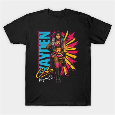 Kayden Carter Wwe Neon Style Wrestling Kayden Carter T Shirt