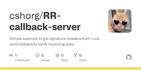 Github Cshorgrr Callback Server Simple Example To Get Signature Headers From Rune Rank