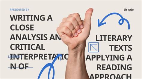 Writing A Close Analysis And Critical Interpretation Ofpptx