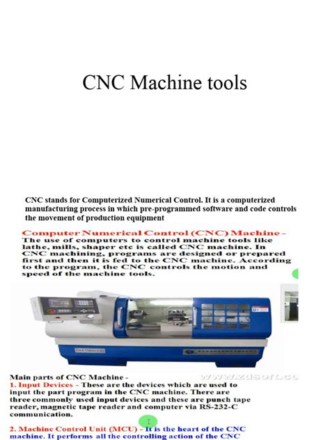 cnc machine tools pdf machining numerical control