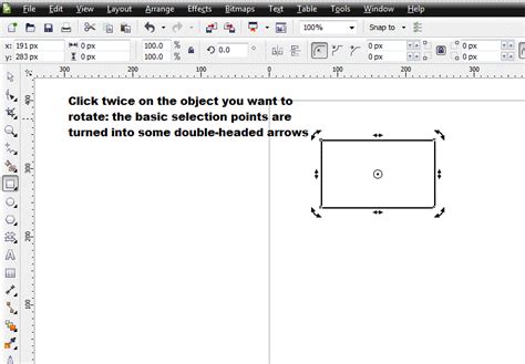 Graphic Tutorials Corel Draw Basisc How To Rotate An Object