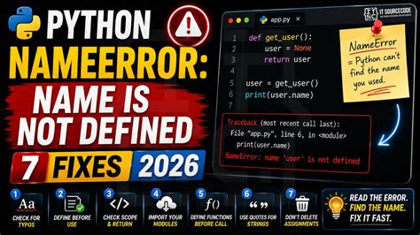 Python Nameerror Name Is Not Defined 7 Fixes 2026
