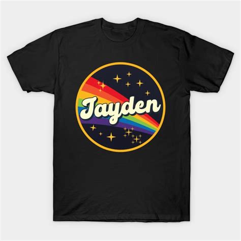 Jayden Rainbow In Space Vintage Style Jayden T Shirt Teepublic