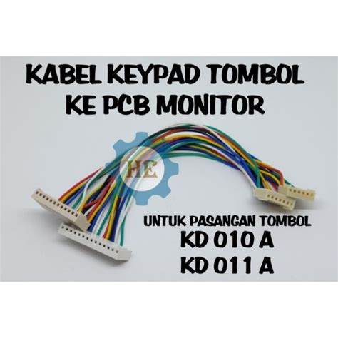 Jual Kabel Pcb Tombol Ke Pcb Monitor Mesin Bordir Komputer Shopee Indonesia