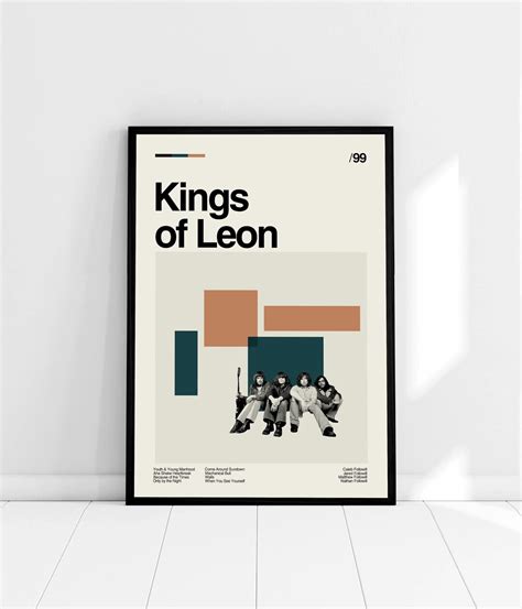 Kings Of Leon Movie Poster Kings Of Leon Band Album Music Etsy