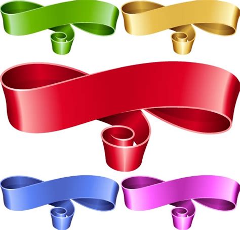 Winding Ribbon Heraldic Symbol For Decoration Vector Image