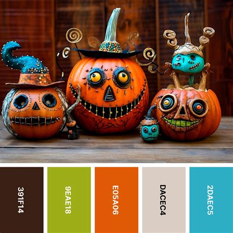 32 Halloween Color Palettes For Spooky Designs Color Meanings