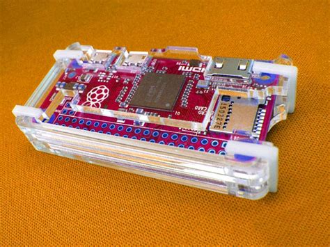 Laser Cut Raspberry Pi Zero Acrylic Case Template Vector File Vectors File