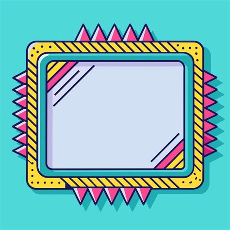 Premium Vector Rectangle Shape Colorful Frame