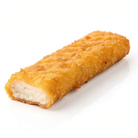 Fish Stick Isolated On White Background Stock Illustration
