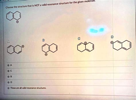 solved structure for the given molecule structure that is not 3 valid