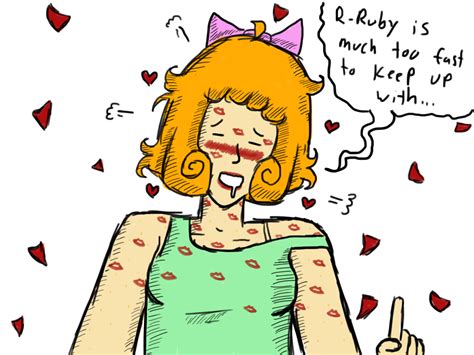 Lipstick Kisses — Psst Ruby Penny Lipstick Kisses Each Other