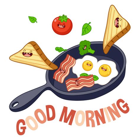 Breakfast Glasses Sticker Sticker Mania