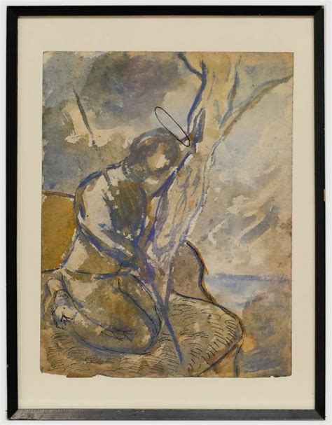 Ivan Bray B 1967 20th Century Watercolour Halo