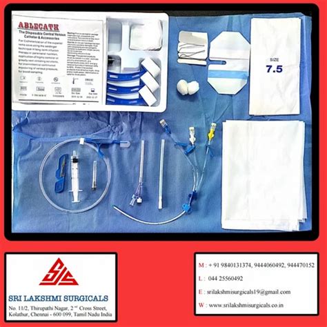 Polyurethane Central Venous Catheter Cvc Kit For Hospital At Rs 1200