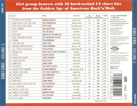 Early Girls Vol 5 Various Artists Moviemars