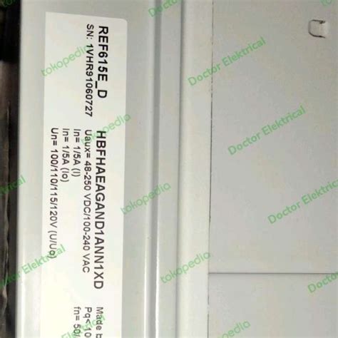 Jual Ref 615 Abb Feeder Protection Relay Ref615 Relay Abb Di Seller