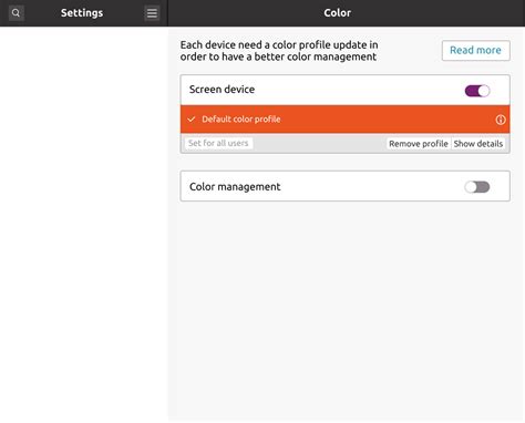 Color Settings On Ubuntu Desktop Ubuntu Community Hub