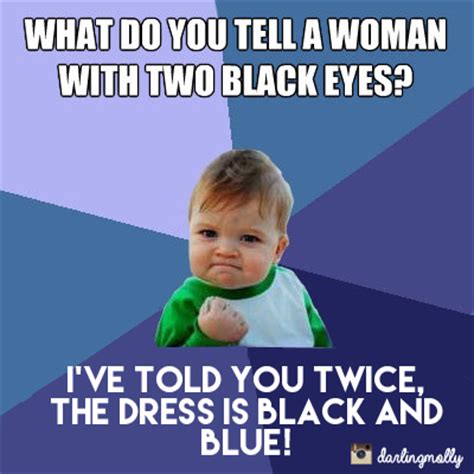 Black Blue Dress Memes