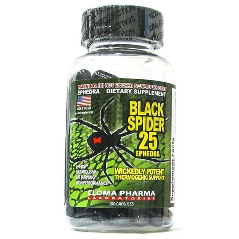 Жиросжигатель Black Spider 25 Ephedra, как принимать, инструкция по ...