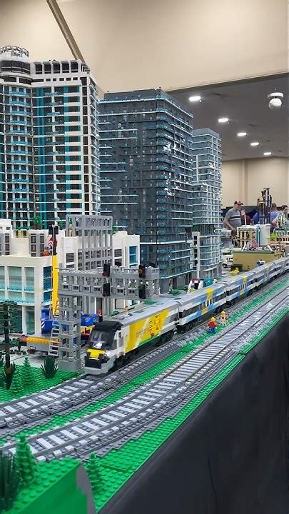 Lego Brightline Train On Gflug Layout At Tampa Brick Fan Fest Moc
