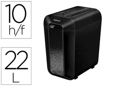 Destructora De Documentos Fellowes Lx65 Capacidad 10h Seguridad P4 Destruye Grapas Clips Y
