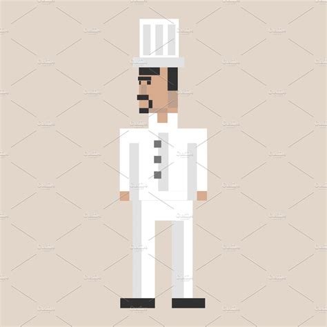 Pixelated Model Illustrations ~ Creative Market