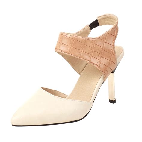 Eqwljwe Sandals Women 2022 Closed Toe Stilettos Summer Pointed Toe