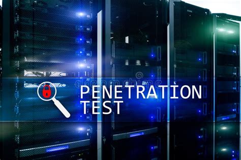 Penetration Test Cybersecurity And Data Protection Hacker Attack Prevention Stock Illustration