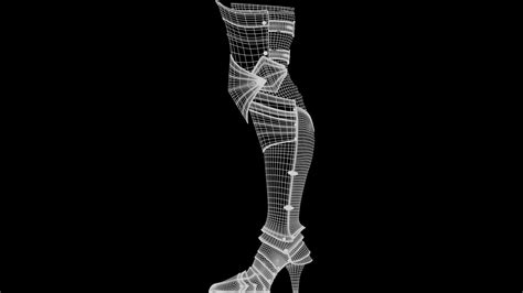 Female Knight Leg Armor Set Armor Midpoly 3d Model Cgtrader