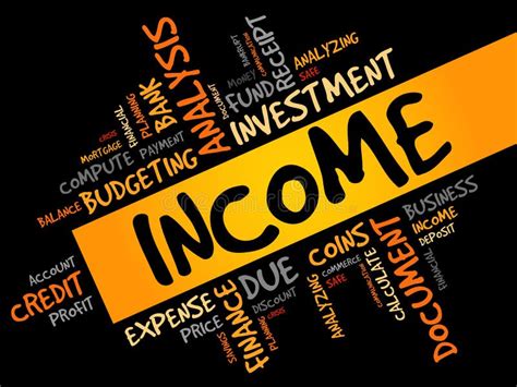 Income Word Cloud Collage Stock Illustration Illustration Of Deduction 200307687