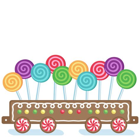 Cartoon Gingerbread Train