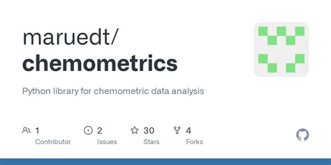 Github Maruedtchemometrics Python Library For Chemometric Data Analysis