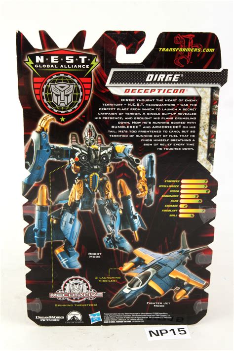 Sealed Transformers® Movie Revenge Of The Fallen Rotf Deluxe Class Dirge Sku 321431