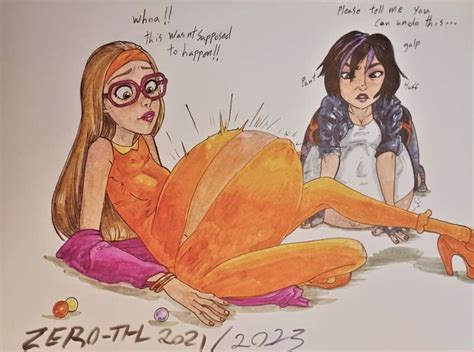 Rule 34 2d 2girls Belly Expansion Belly Inflation Big Belly Big Hero