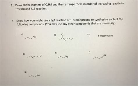 Solved 3. Draw all the isomers of C Hol and then arrange | Chegg.com