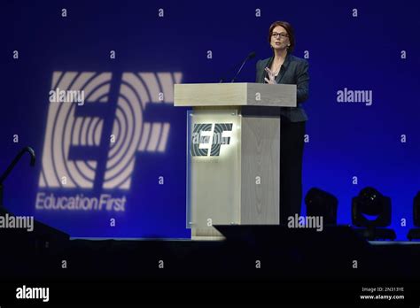 Julia Gillard Former Prime Minister Of Australia Is Seen At Ef